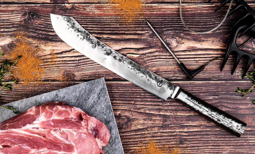 Ručně vyráběné nože z oceli Forged | Sun System Řeznický nůž Intense