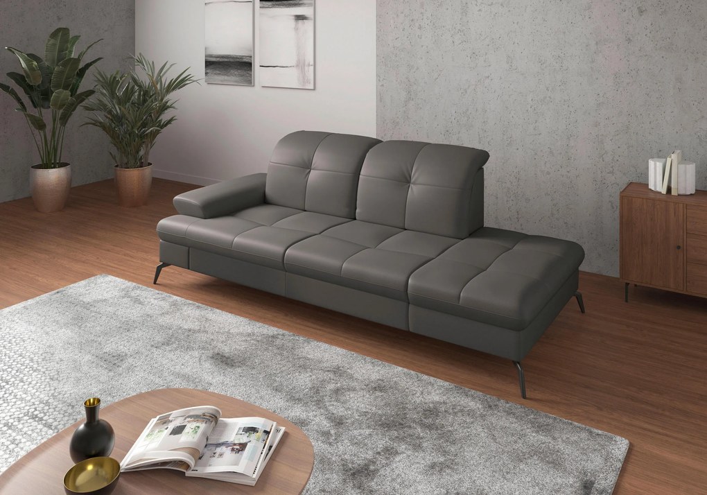 XXXLutz LENOŠKA, kůže, mokka Sit & More - Online Only sedačky - 00014401219R
