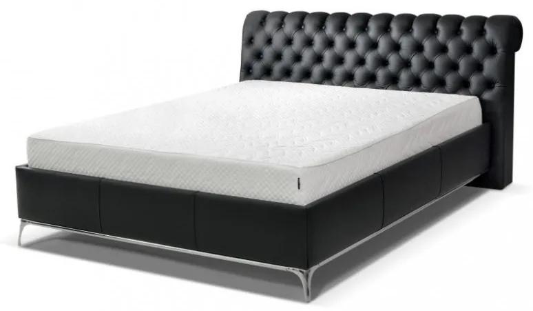 Elegantní čalouněná postel TAMPA 125 160x200 cm Ficelle 4