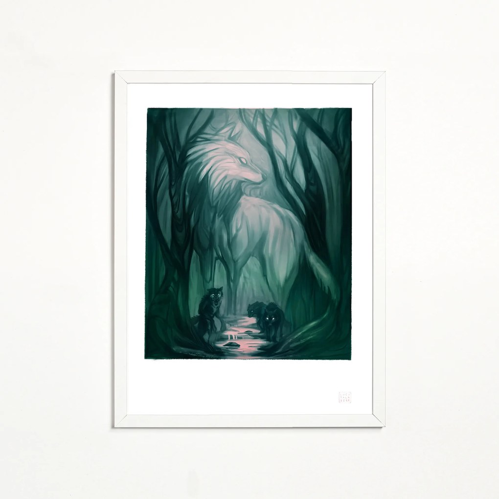 Lucie Talaber | Vlci Rám: Černý, Velikost: 100 x 70 cm