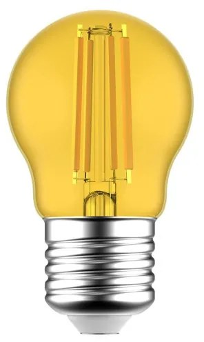 creative cables Žlutá dekorativní LED žárovka G45 globetta 1,4W E27