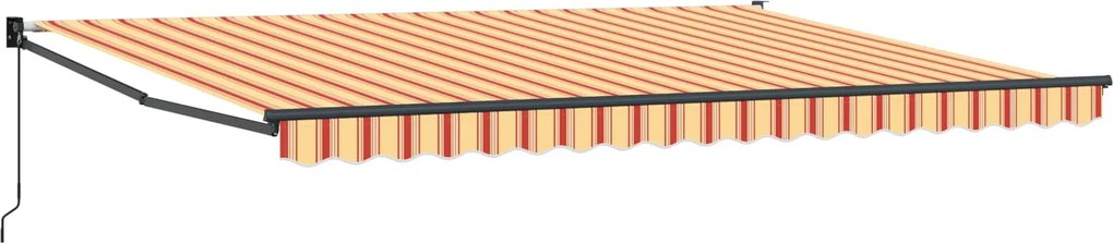 Stahovací markýza Žlutá a oranžová 450 x 300 x 165 cm 3330909