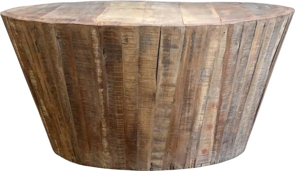 Hnědý dřevěný koferenční stůl Grimaud Unit - Ø 92*43 cm