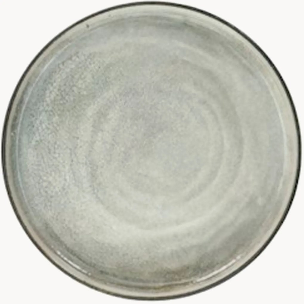 Sada snídaňových talířů z porcelánu Raku, 3 díly