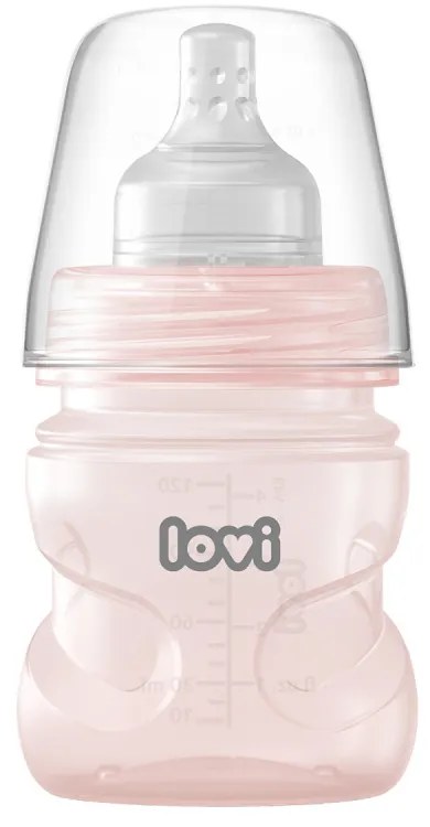 LOVI Kojenecká láhev Mini růžová 120 ml