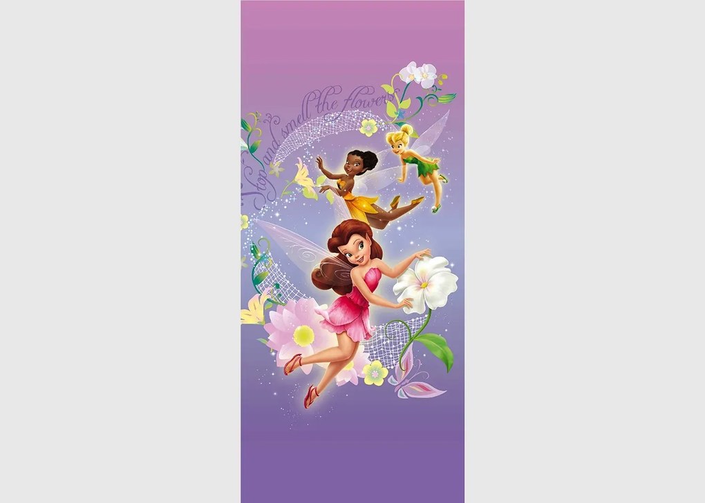 Dětská vliesová fototapeta na zed' Víly na Fialové, Disney | 90 x 202 cm | DFTDNV 5415