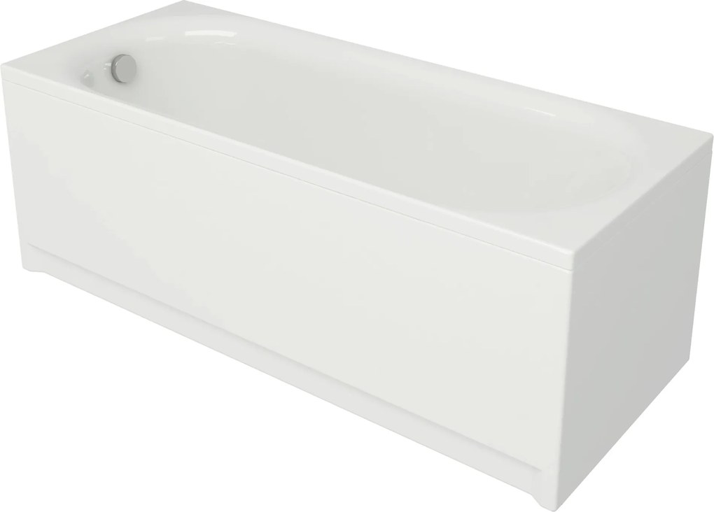 Cersanit Octavia, akrylátová vana 170x70cm + nožičky, bílá, S301-253