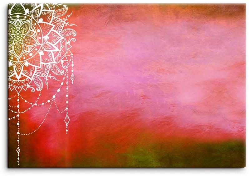 Malvis ® Obraz Mandala červeného potěšení Velikost: 150x100 cm