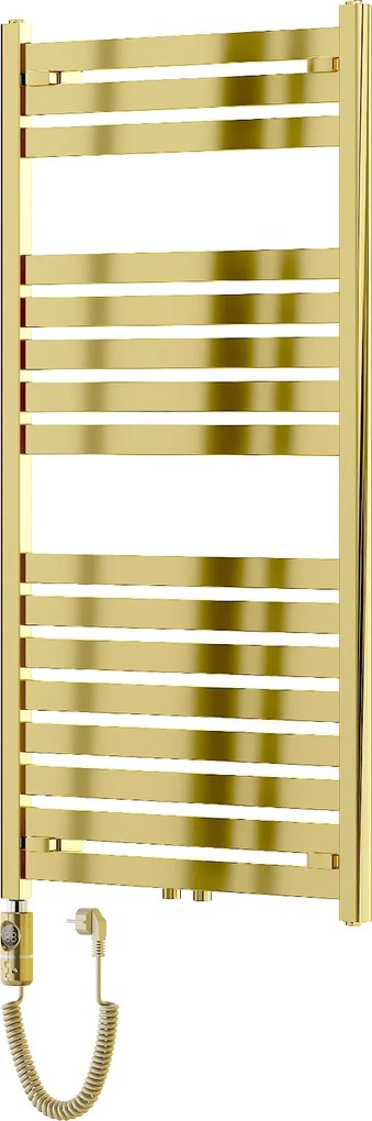Mexen Uran, elektrické topné těleso 1200x600 mm + topná tyč 600 W, zlatá lesklá, W105-1200-600-2600-50