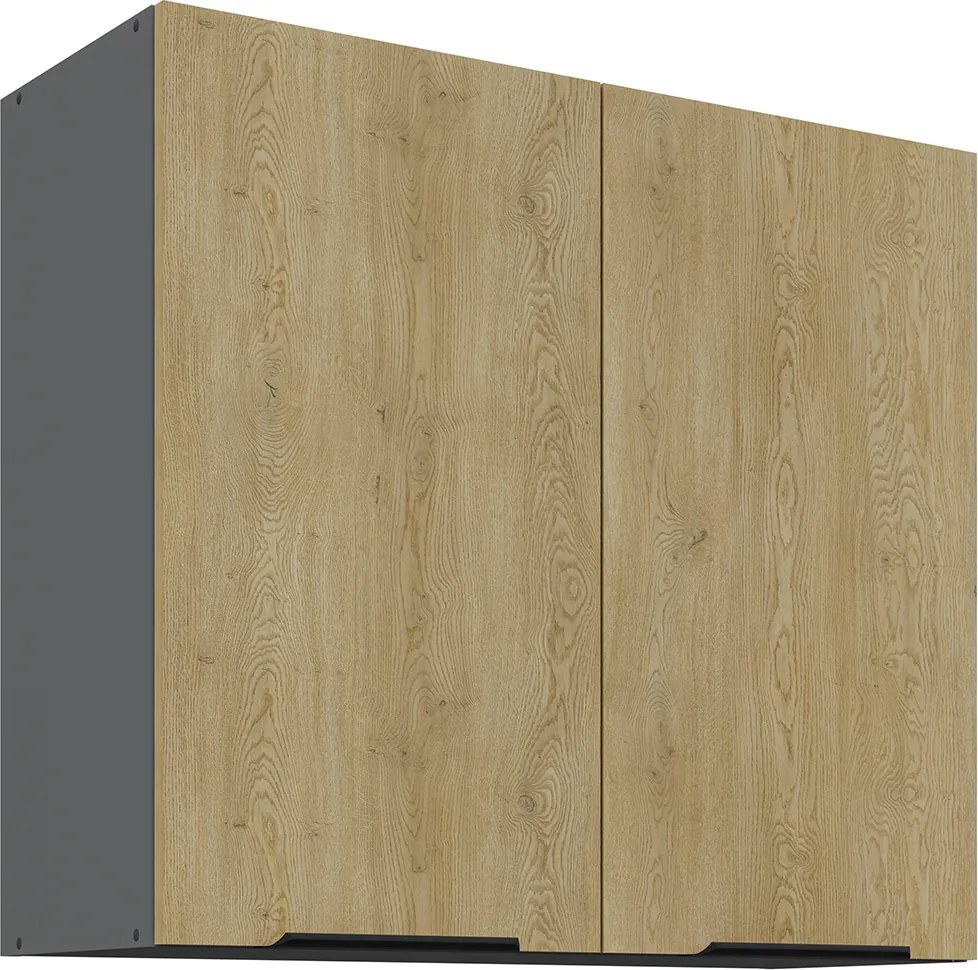 CREMONA ac | horní skříňka 80 G-72 2F policová | 80 cm | antracit/cremona
