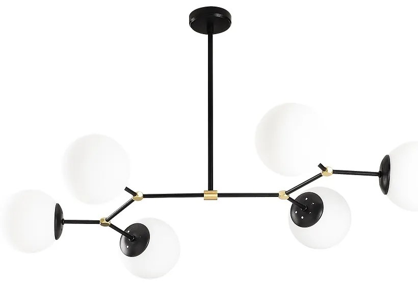 Designový lustr Faustyna 100 cm černý