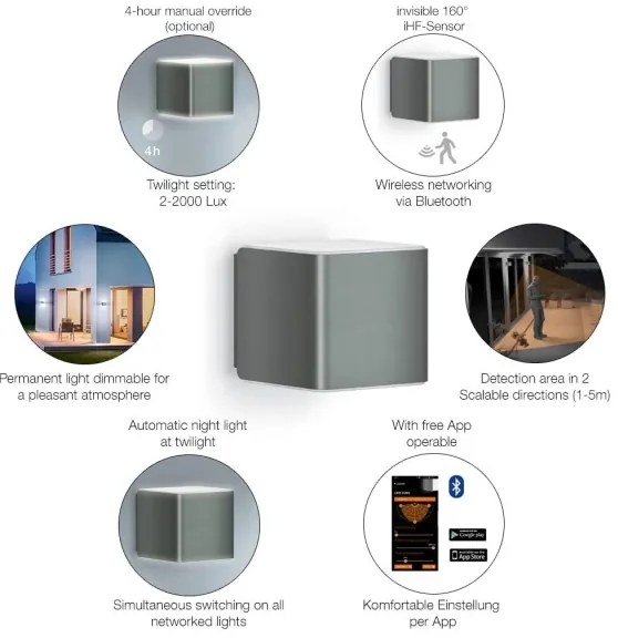 Steinel 055530 - LED Venkovní svítidlo se senzorem L 840 LED/9,5W/230V IP44