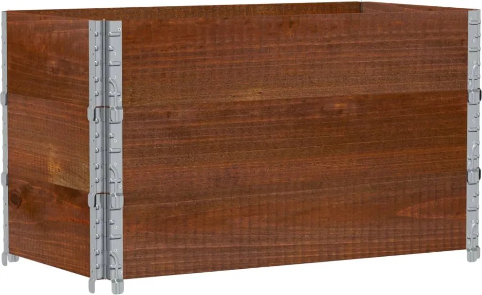 Zahradní truhlík hnědý 100 x 50 cm masivní borové dřevo 3295430