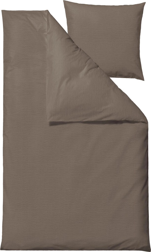 Povlečení Wave s povlakem na polštář 60 x 63 cm 140 x 220 cm taupe