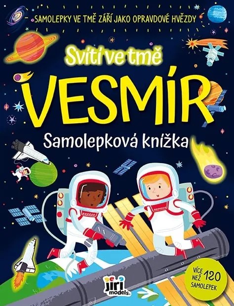 Dětské samolepky samolepková knížka vesmír: svítí ve tmě