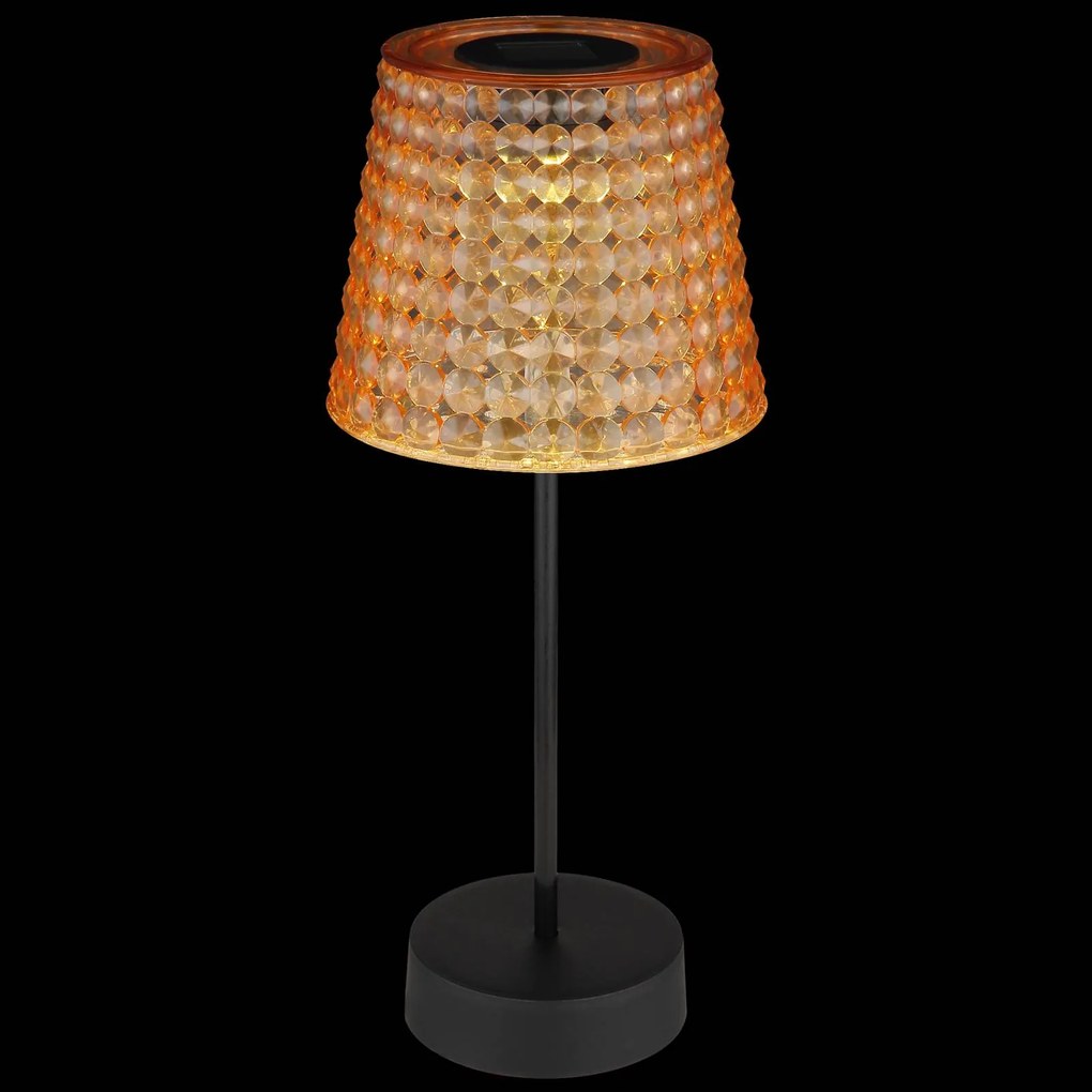 Solární stolní lampa 36634-2A 2 ks černá/jantarová