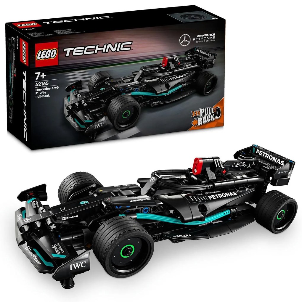 Lego stavebnice lego technic 42165 mercedes-amg f1 w14 e performance pull-back