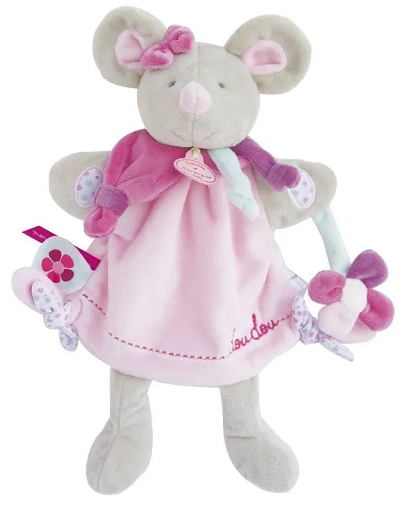 Doudou Plyšový maňásek myška 28 cm