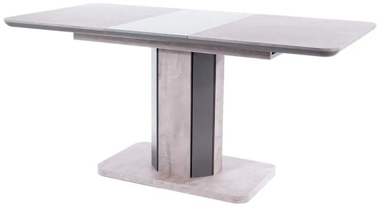 Rozkládací jídelní stůl 120-160 cm Houston (dub wotan + grafit) (pro 4 až 6 osob). 1050254