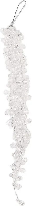 Vánoční závěsná dekorace s kamínky - 4*4*30 cm