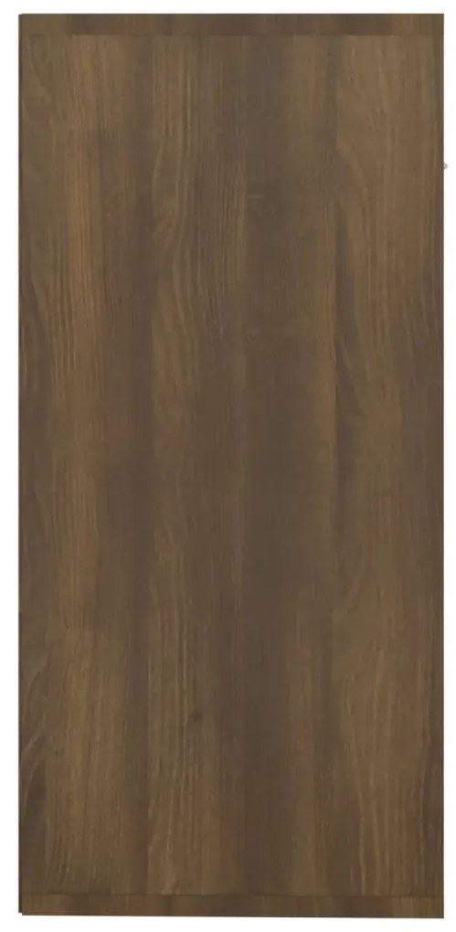 Příborník hnědý dub 88 x 30 x 65 cm kompozitní dřevo - Default Title
