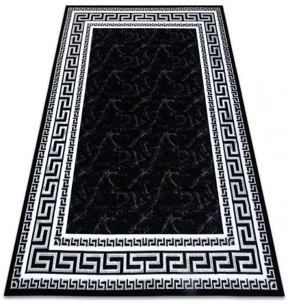 Dywany Luszczow Kusový koberec GLOSS 2813 87, rám, řecký černý / šedá Rozměr koberce: 160 x 220 cm