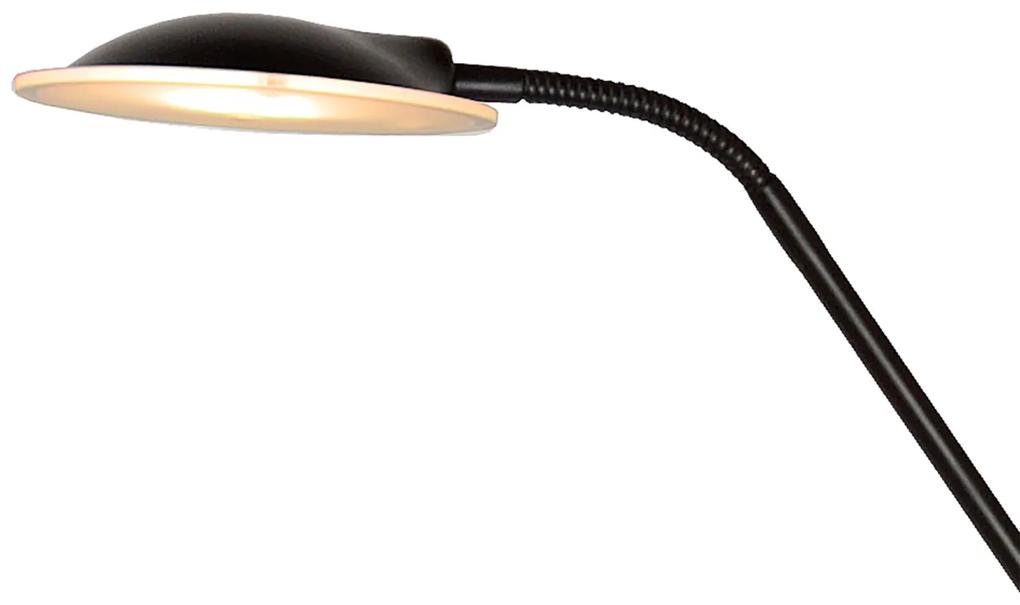 Lucide 19792/24/30 stojací lampa Champion-LED černá, 20W, 4W, 3000K, 180cm