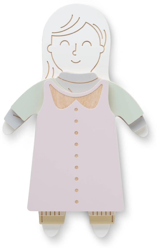 Dřevěná panenka oblékání Emma