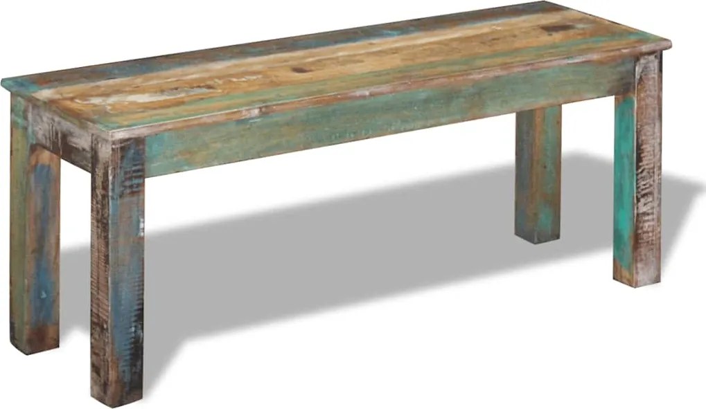 Lavice masivní recyklované dřevo 110 x 35 x 45 cm 243454