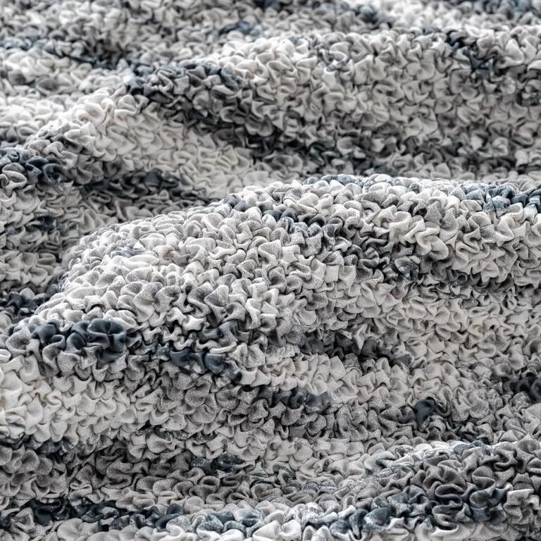Bielastické potahy OCEANO NOVÉ šedo-modré povlaky na polštářky 2 ks (40 x 40 cm)