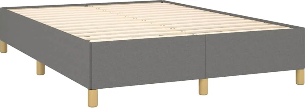 Box spring postel s matrací tmavě šedý 140 x 190 cm textil 3128598