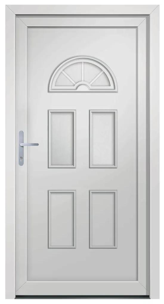 Vchodové dveře bílé 110 x 210 cm PVC,  3187914