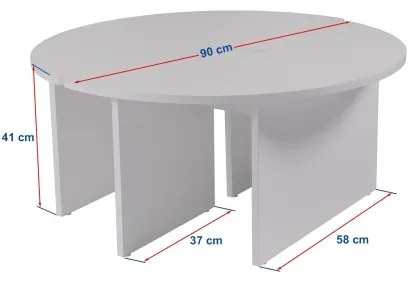 Konferenční stolek LUVIA dekor mramor béžová