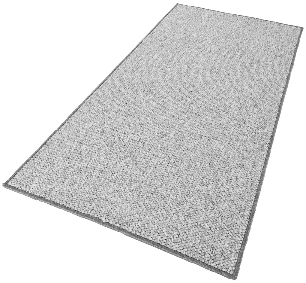 BT Carpet, Koberec běhoun Wolly 102840, 80x200, šedá, ložnice