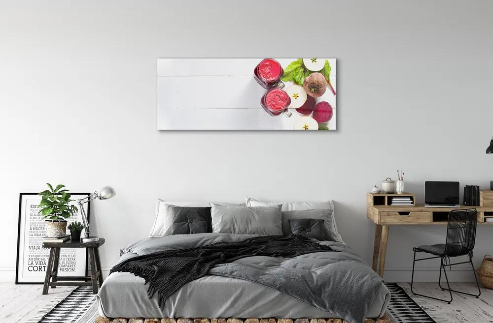 akrylový obraz Koktejly řepa-jablko 120x60 cm