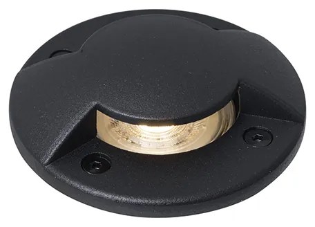 Moderní zemní bodové svítidlo černé GU10 50mm 2-světelný efekt IP65 - Cellar