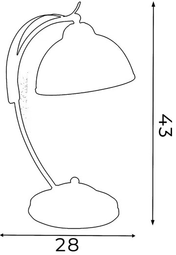 Stolní lampa KORFU 1xE27/60W/230V