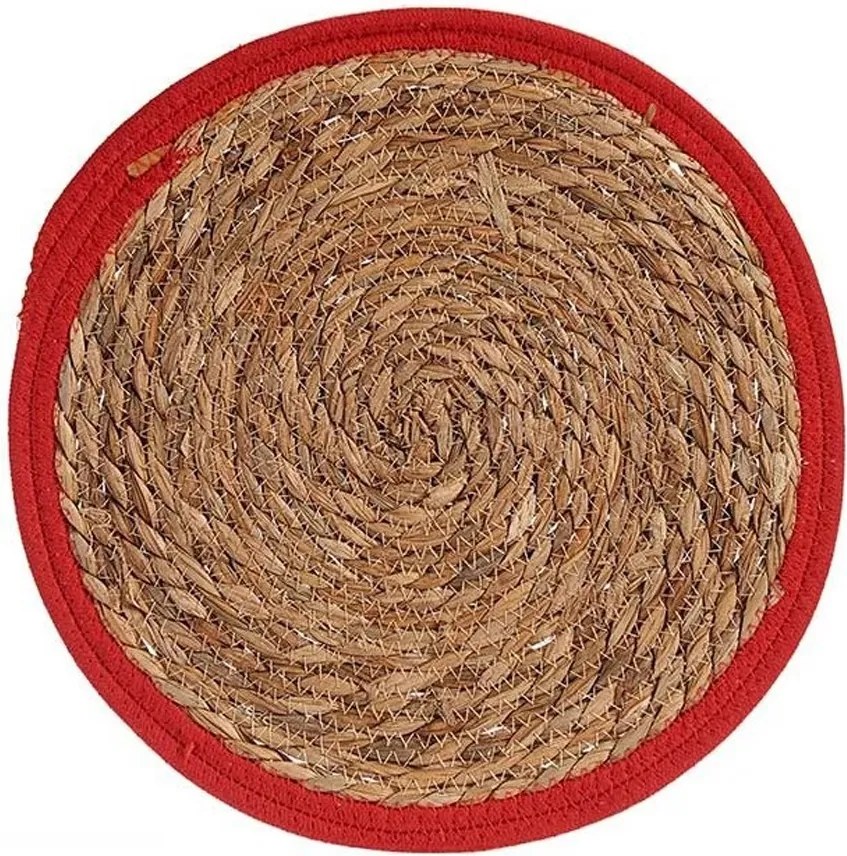 Podložka na stůl z mořské trávy BLUEBO 35 cm hnědá
