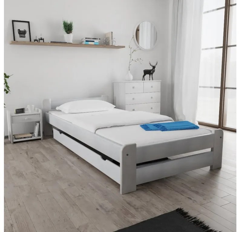 Postel Emily 80 x 200 cm, bílá Matrace: Matrace Coco Maxi 20 cm
