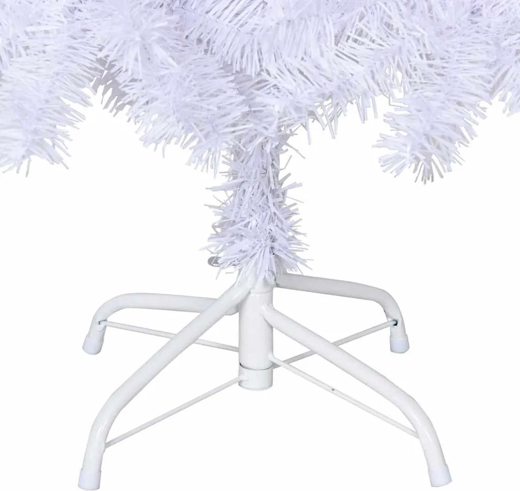 Umělý vánoční stromek s hustými větvemi bílý 240 cm PVC 321041
