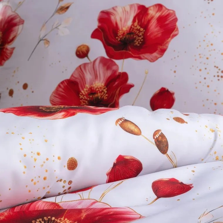 Ložní povlečení z mikrovlákna POPPIES 2x jednolůžko