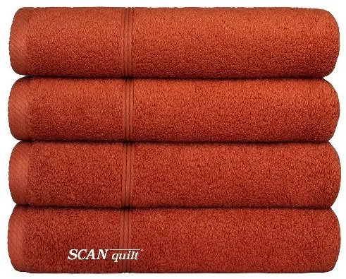 SCANquilt ručník BAMBOO SOFT cihlová 30 x 50 cm