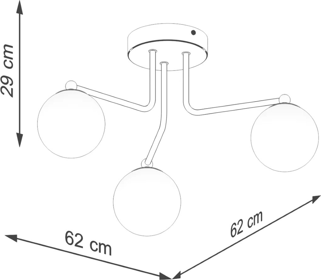 Sollux Lighting Lustr ASTRAL 3 bílý
