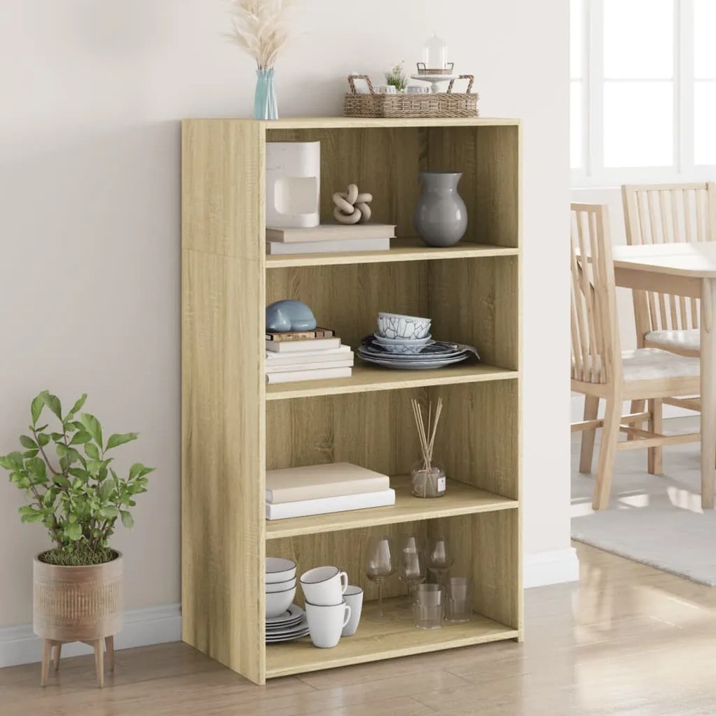 Skříň highboard dub sonoma 70 x 41 x 124 cm kompozitní dřevo
