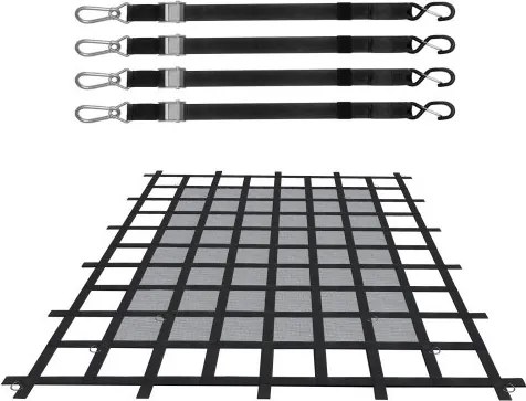 Síť na náklad Zesílené provedení Cargo Net 182,9 × 144,8 cm Nastavitelné přezky a