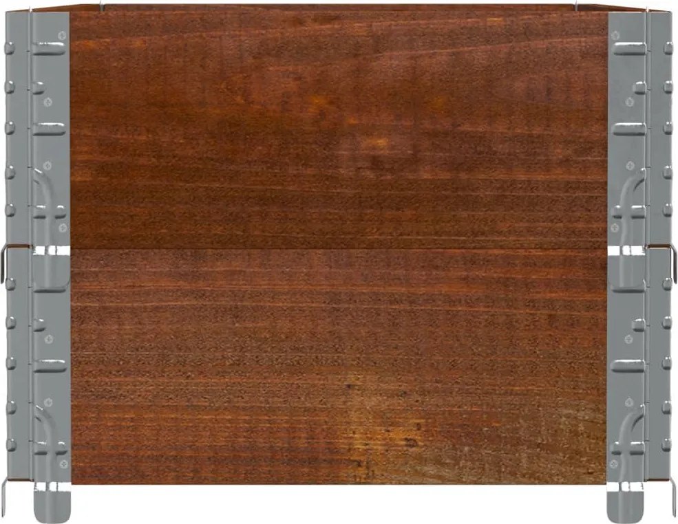 Zahradní truhlík hnědý 100 x 50 cm masivní borové dřevo 3295394