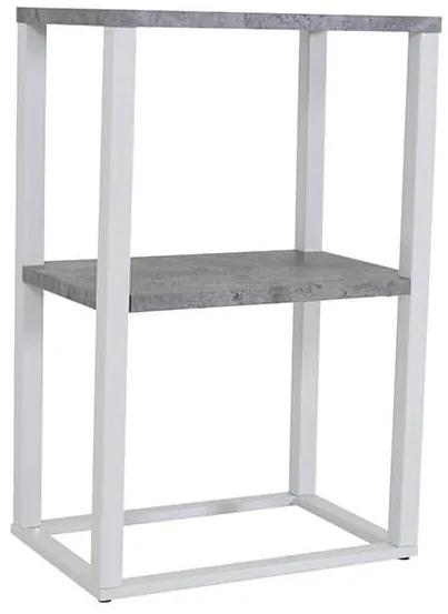 Rise noční stolek bílá / šedá 45x30