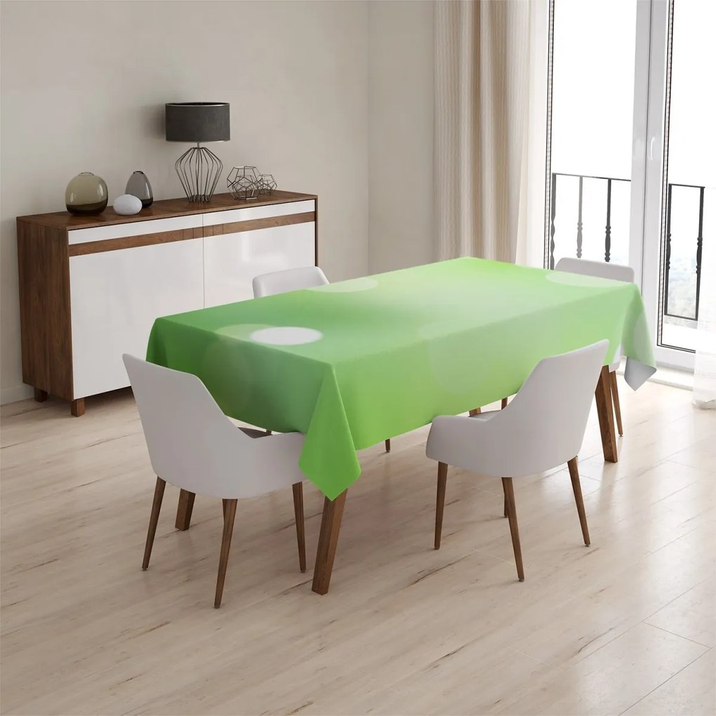 Sablio Ubrus Zelená abstrakce 2 - 90x90 cm