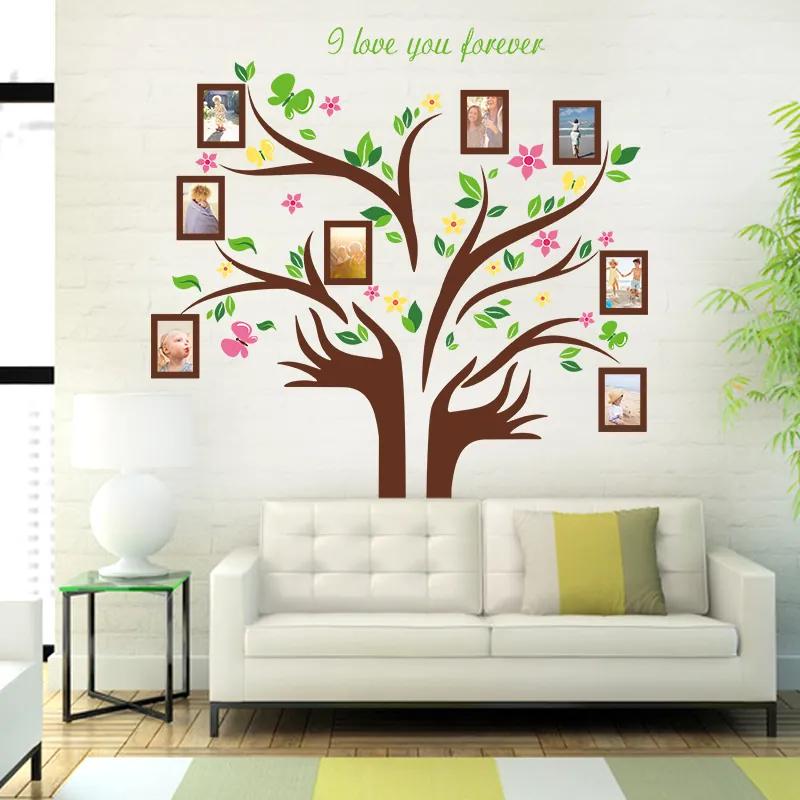 Živá Zeď Samolepka na zeď Strom Nekonečné lásky