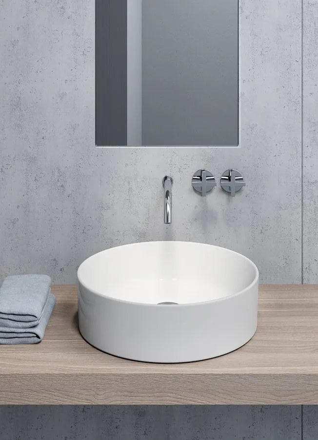GSI Sapho, KUBE X keramické umyvadlo na desku prùmìr 45 cm, bílá ExtraGlaze